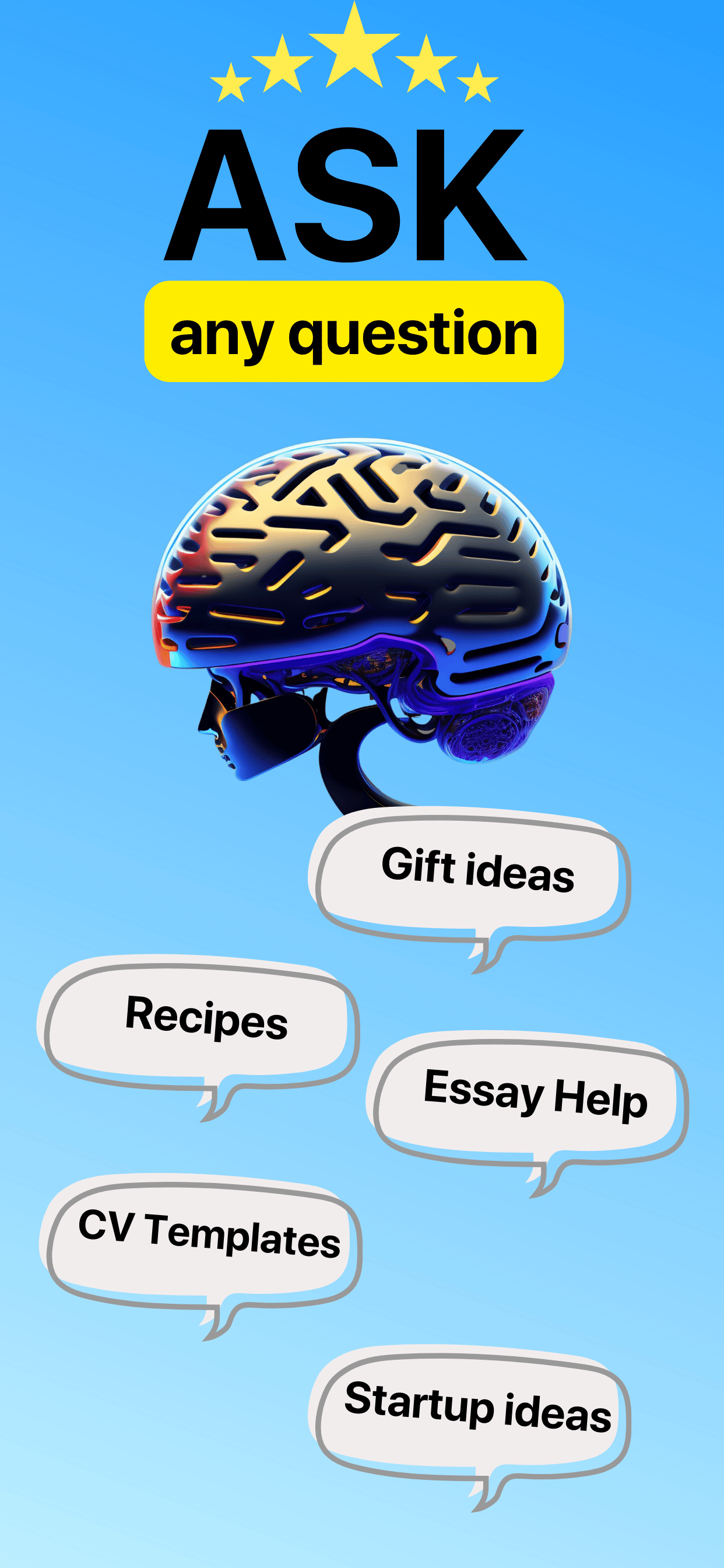 Ai Chat And Chat Ai App For Ios And Android Powered By Chat Gpt Powerbrain Ai Assistant Powered By