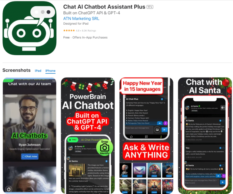 PowerBrain AI Chat & Chat AI App for iOS & Android Powered by Chat GPT - PowerBrain AI Assistant ...