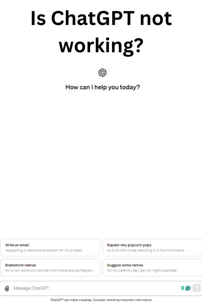 Troubleshooting Guide: Overcoming 'ChatGPT Error Generating Response'
