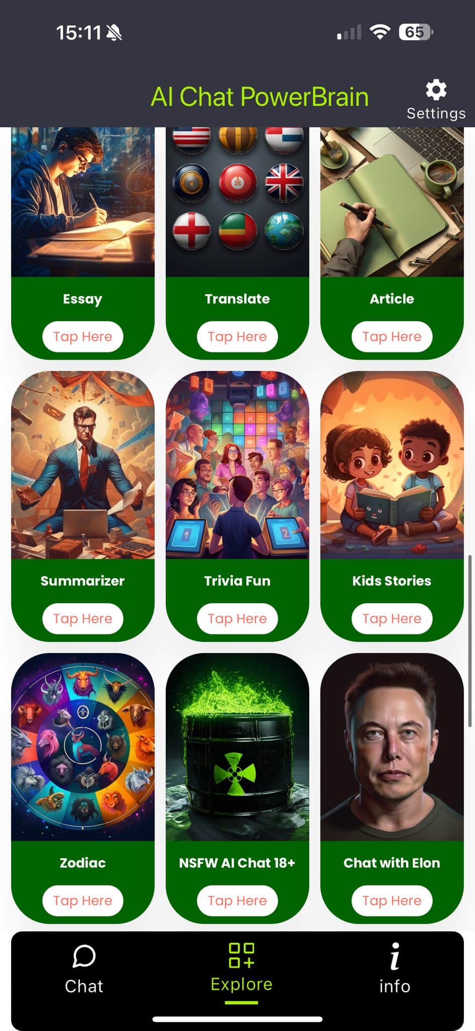 NSFW AI Chat Experience - No Filter AI Chatbot - PowerBrain Ask AI Chat Assistant & Chatbot